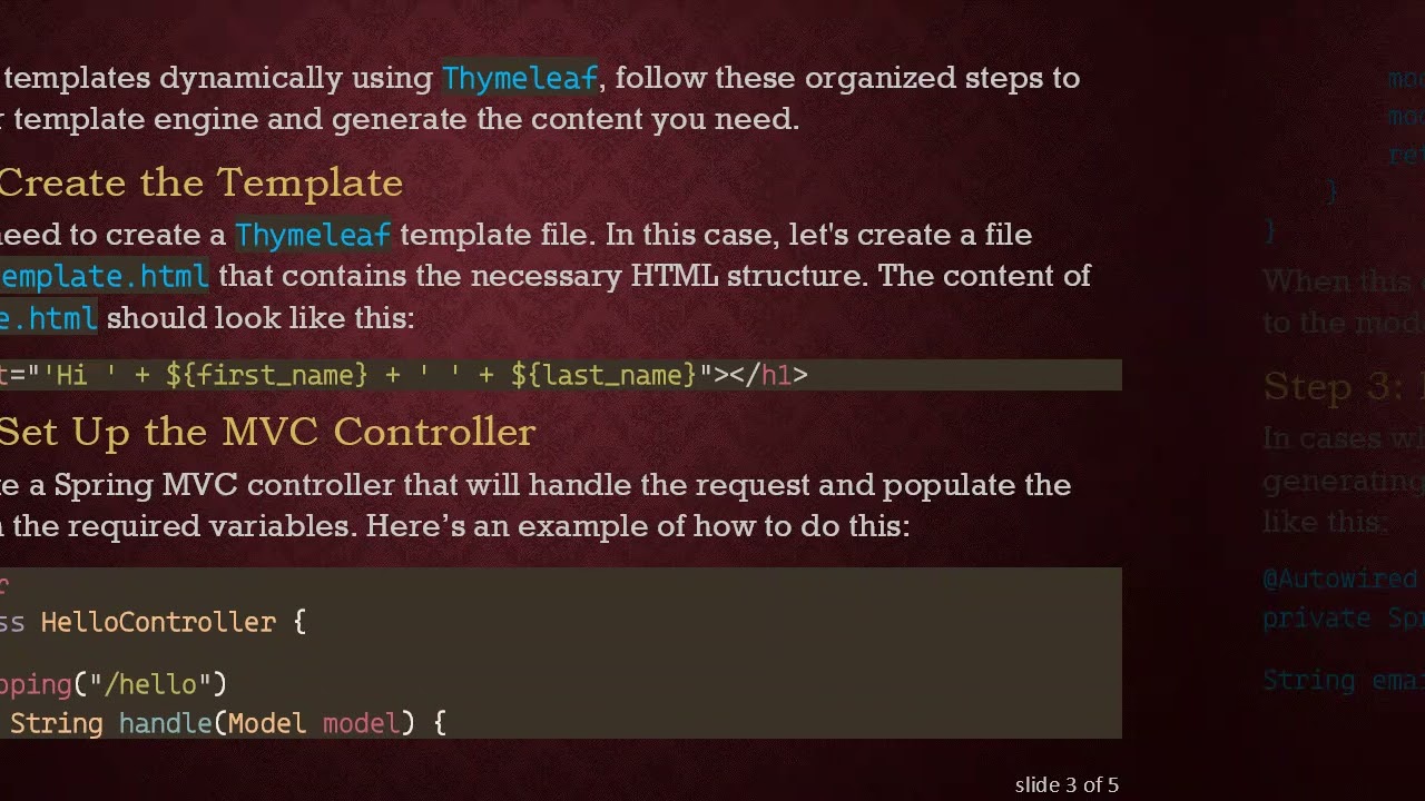 Dynamic Template Resolution with Thymeleaf in Java Applications