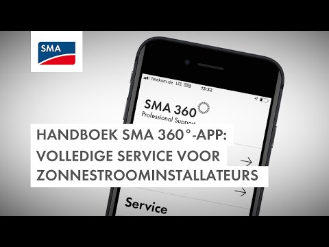 Handleiding SMA 360° app: volledige ondersteuning voor zonnestroominstallateurs.