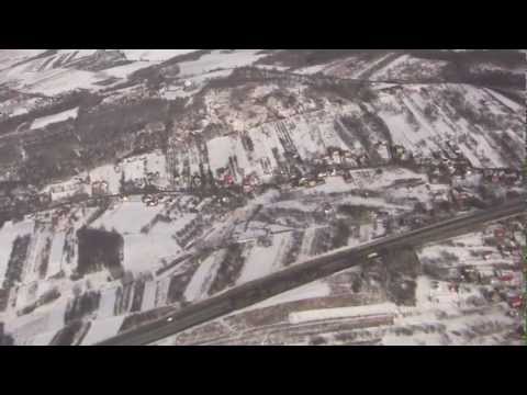 Take-off from John Paul II International airport Krakow Balice (KRK) - January 2013