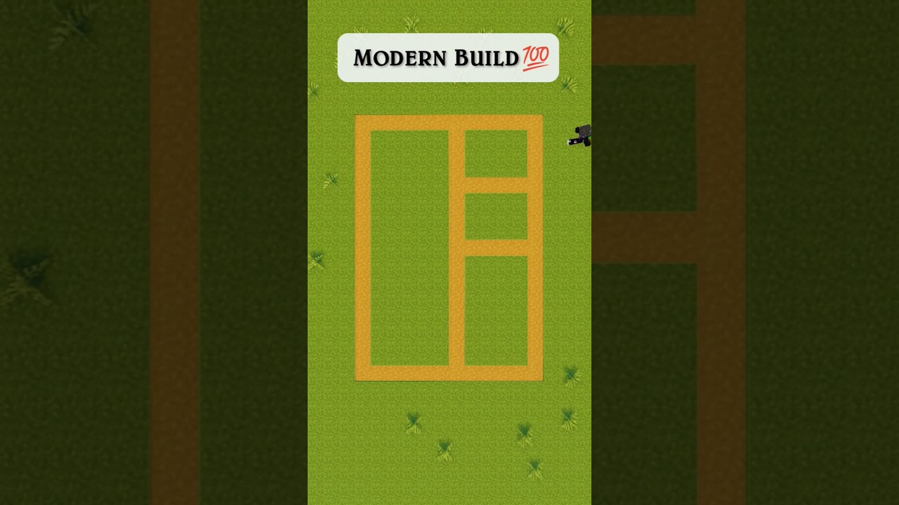 Minecraft Modern House Build ⛏️ 🏠 #minecraft #builds #minecrafttutorial