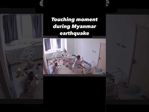 Myanmar earthquake | Video Of Nurses Protecting Babies | #earthquake #myanmar #thailand #viralvideo