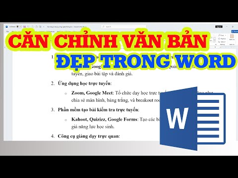 Cách căn chỉnh văn bản đẹp trong Word chuẩn nhất
