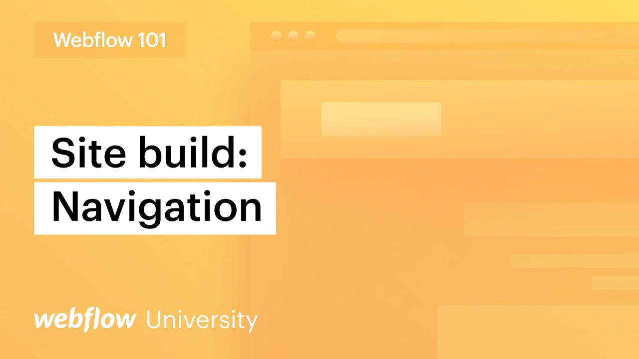 Build a website navbar — Webflow 101 (Part 2 of 10)