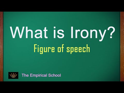 Irony I What is Irony? Figure of Speech I Literary Device Irony I Literary Terms Irony