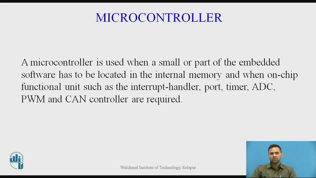 Microcontroller Based Embedded System