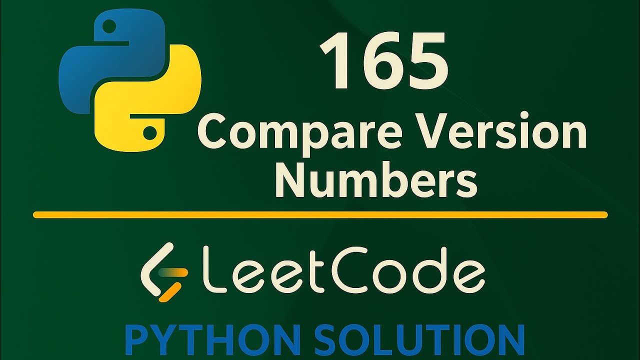 Leetcode 165 - Compare Version Numbers  - Python Solution
