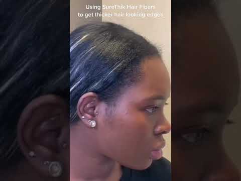 Look at that blend Using SureThikĀ® Hair fibers! #shorts
