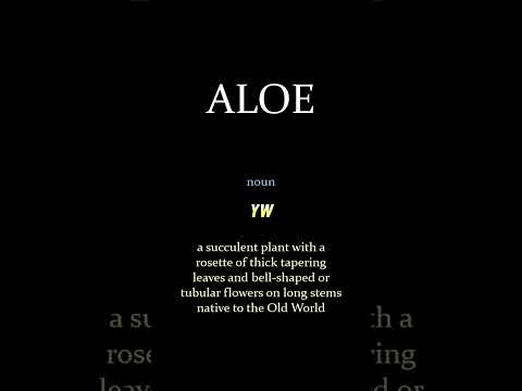 Aloe #how to pronounce and meaning of the word #learnenglish #vocab #vocabulary #english