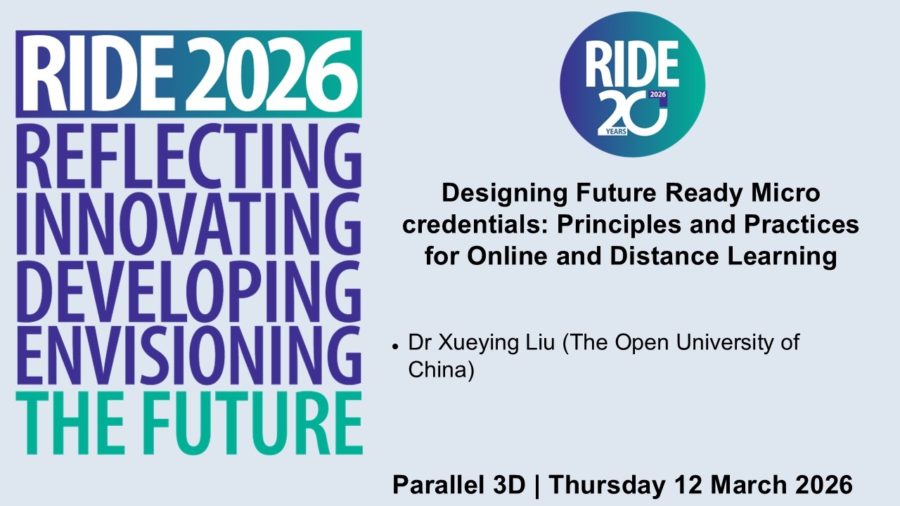 Designing Future Ready Micro credentials: Principles and Practices for Online and Distance Learning