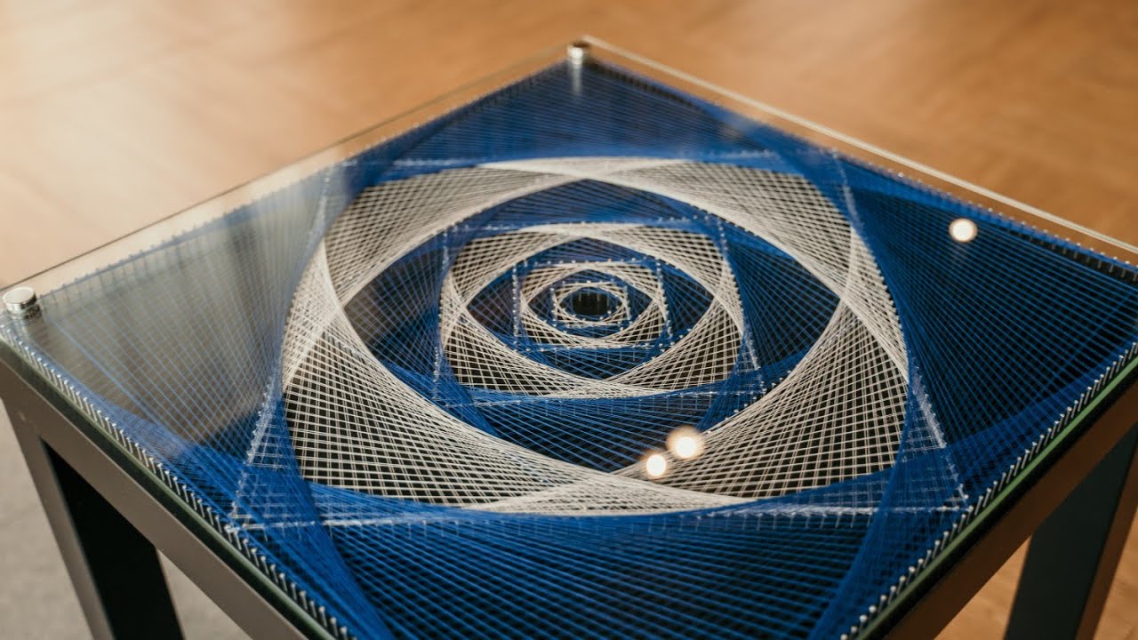 How to make mandala String Art Kit, Tutorial Handmade IKEA Table