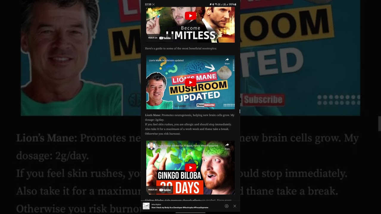 Medium - How I Hack my Body As a Developer v1.1.0