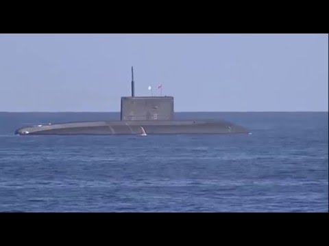 Launch of "Kalibr" sea-based missiles by Rostov-on-Don submarine on Daesh targets in Raqqah