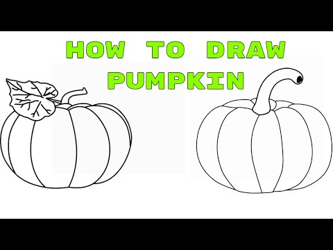 How to Draw Pumpkin for Kids | Pumpkin Drawing Tutorial | Drawing ...