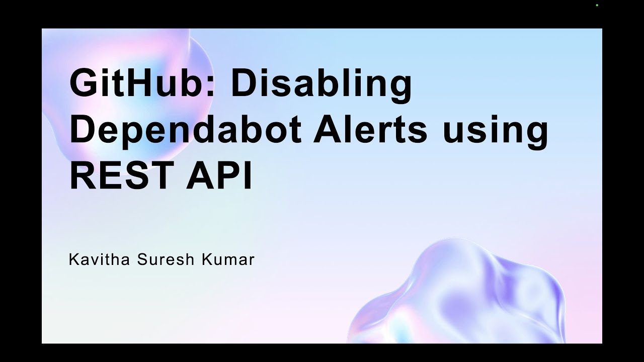 GitHub: Disabling Dependabot Alerts using REST API