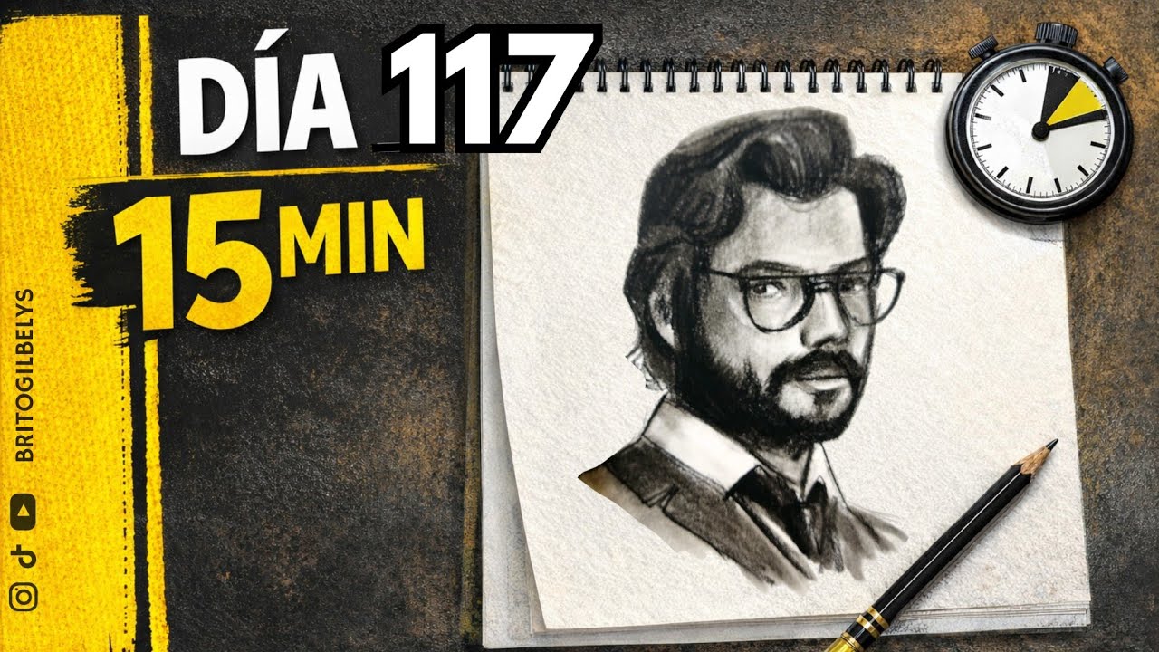 Dibujo a EL PROFESOR en 15 minutos  | Dia 117/365