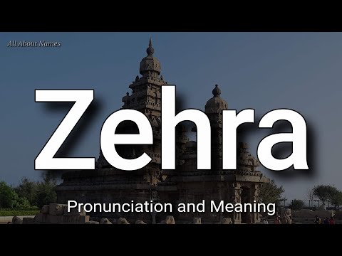Zehra - Pronunciation and Meaning