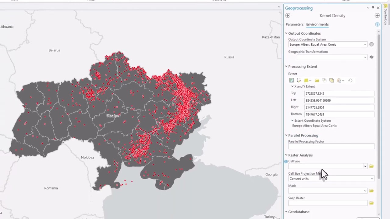 How to Run Kernel Density in ArcGIS Pro