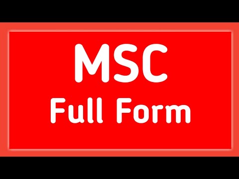 What is the full form of M.SC - MSC mining
