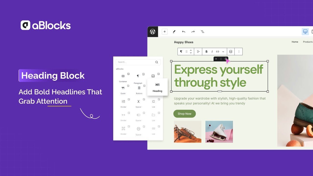 How to Use the aBlocks Heading Block in WordPress (Step-by-Step Guide)
