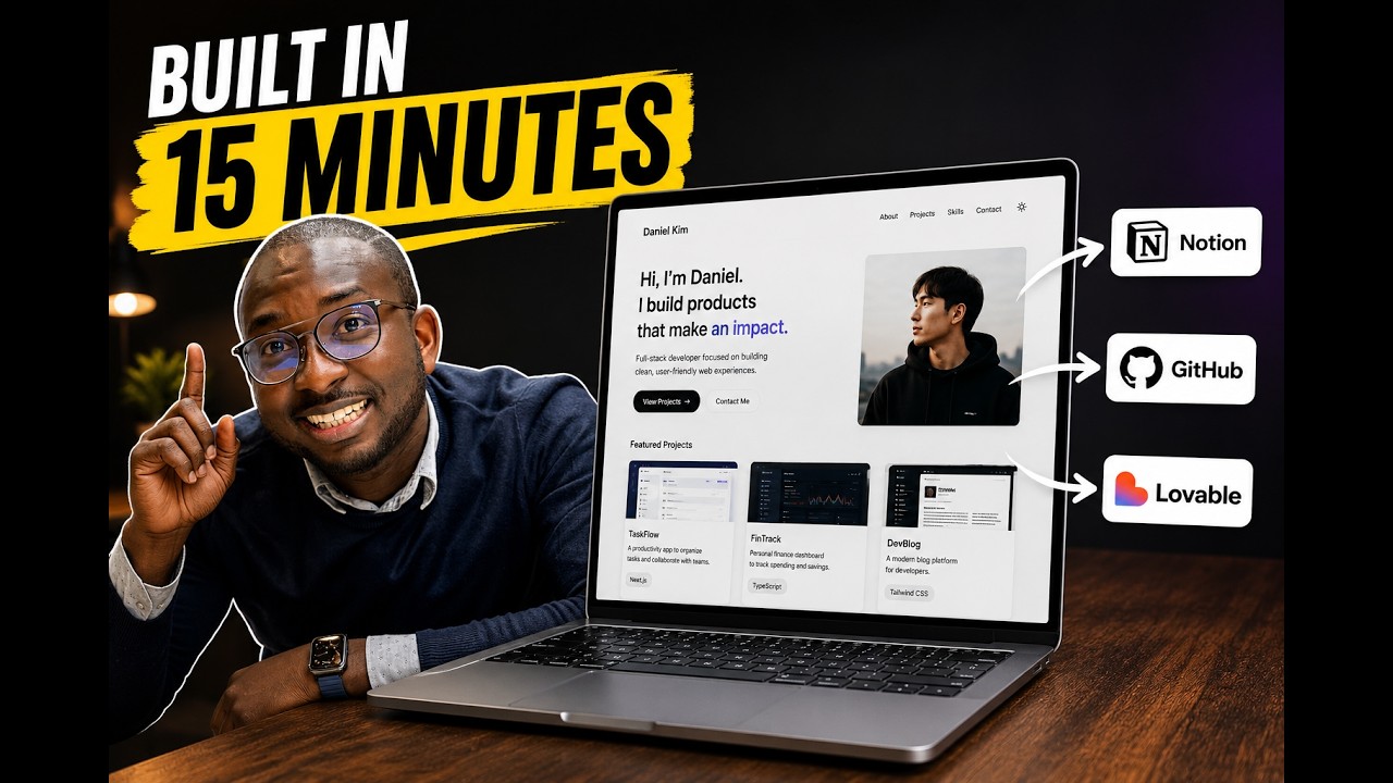 The Fastest Way to Build a Portfolio Website Using AI (no code)