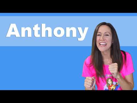 Learn to Spell Anthony Toddler Song | Learn to Talk with Patty Shukla