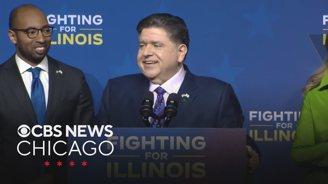 Gov. JB Pritzker speaks after primary as he runs for 3rd governor term