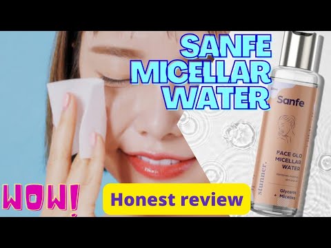 Only One Swipe For Removing Makeup?? | Sanfe Micellar Water Review + demo | @stunningcorner9705
