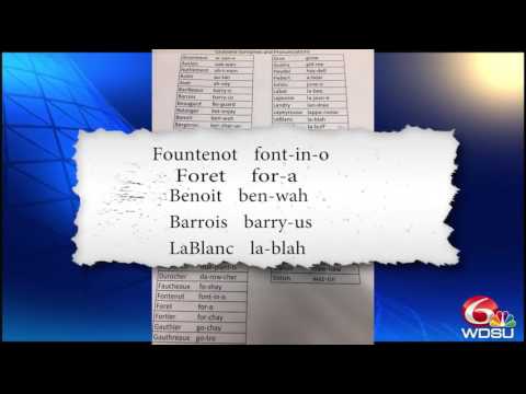 ICYMI: Reddit user shares list on how to pronounce Louisiana last names