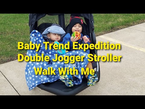 Baby Trend Expedition Double Jogger Stroller + Walk With Me