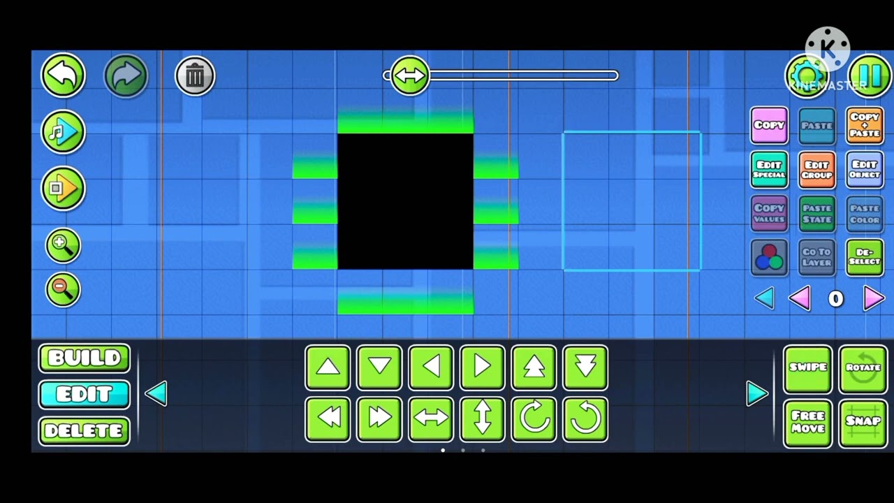 ( Tutorial ) how to make glowing block in geometry dash