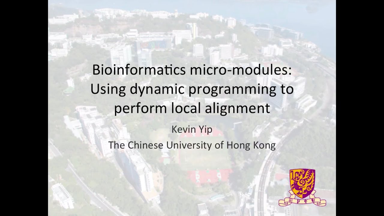 06. Using dynamic programming to perform local alignment