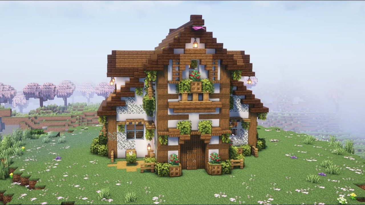 Minecraft: How to Build a Cottagecore House | Tutorial - Minecraft Builders