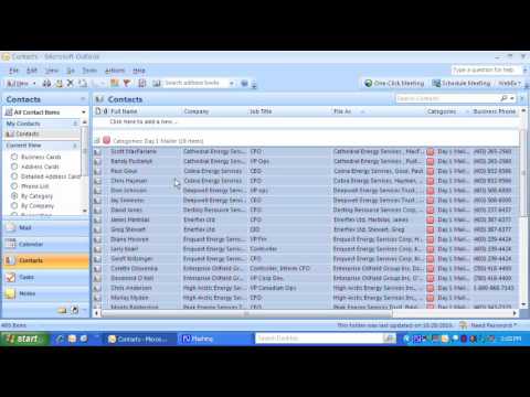 How to Add Categories to Outlook Contacts
