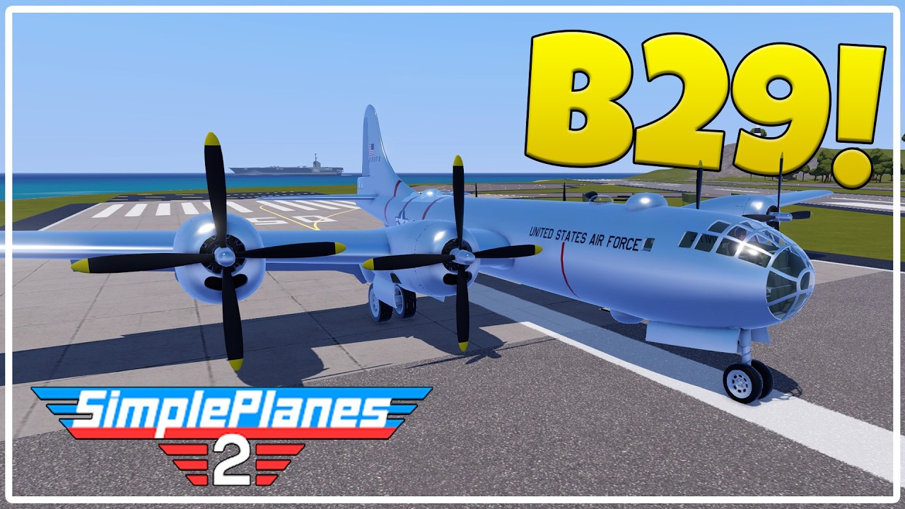 B29 AUTOMATIC DEFENCE CANNONS In Simple Planes 2!