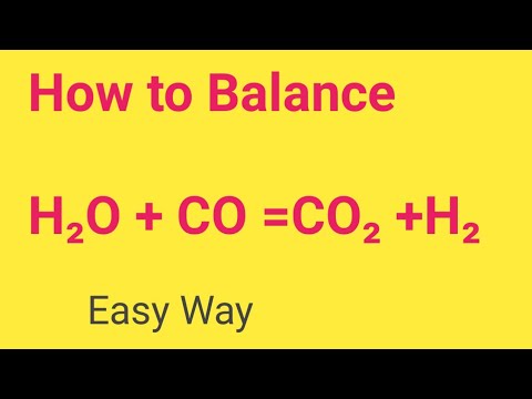 H2O + CO =CO2 +H2 Balanced Equation|Water+Carbon monoxide=Carbon dioxide +Hydrogen Balanced Equation