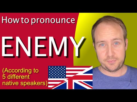 Pronounce the 50 Most Common Words in English | Enemy