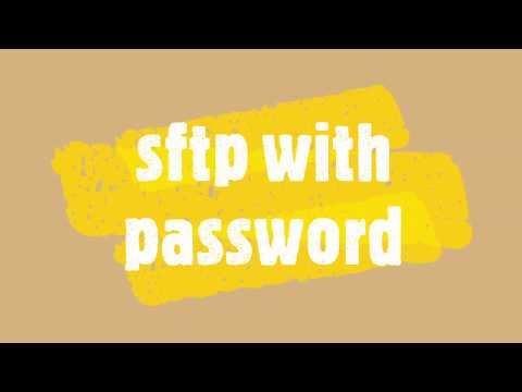sftp with password