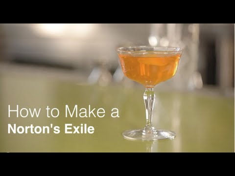 How to Make a Norton's Exile Cocktail at Georges SF (recipe)
