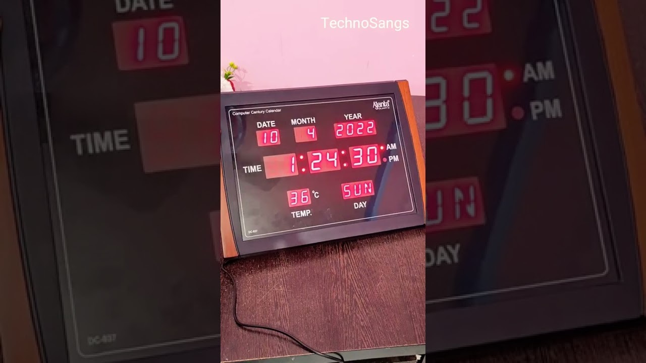 Ajanta quartz digital clock  dc037 unboxing||#shorts ||Techno Sangs