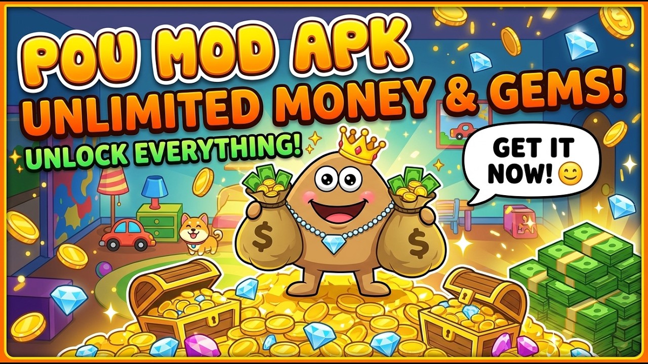 Pou Hack/Mod Apk - Unlimited Money