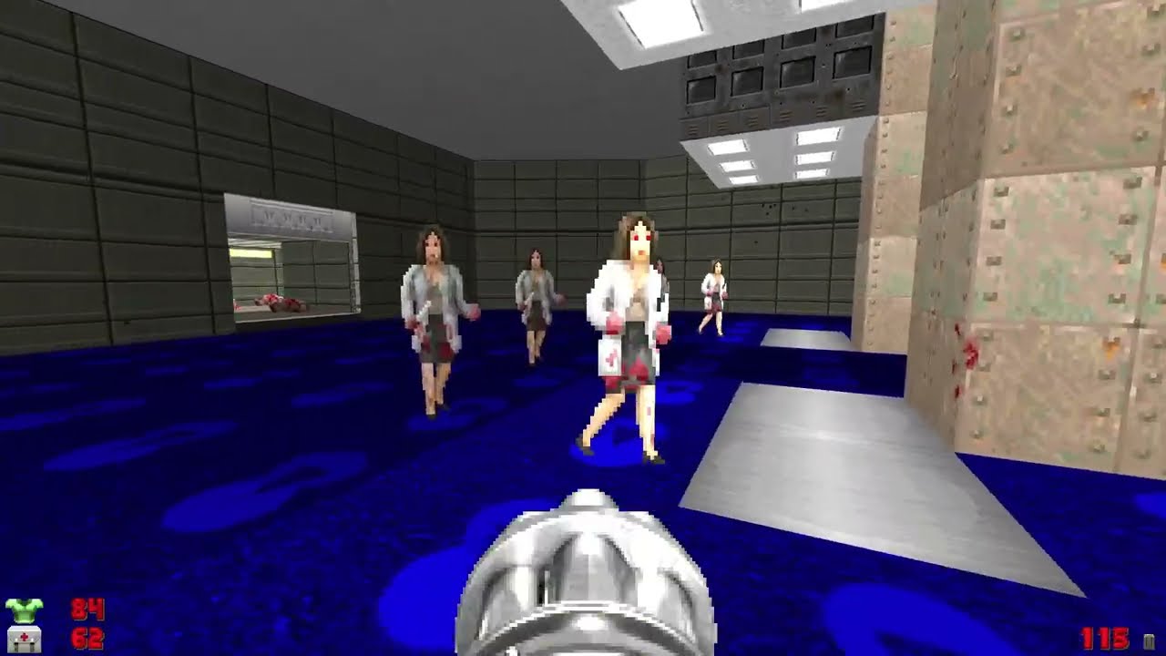 Doom 2 Custom Enemy-Female Scientist One Modification