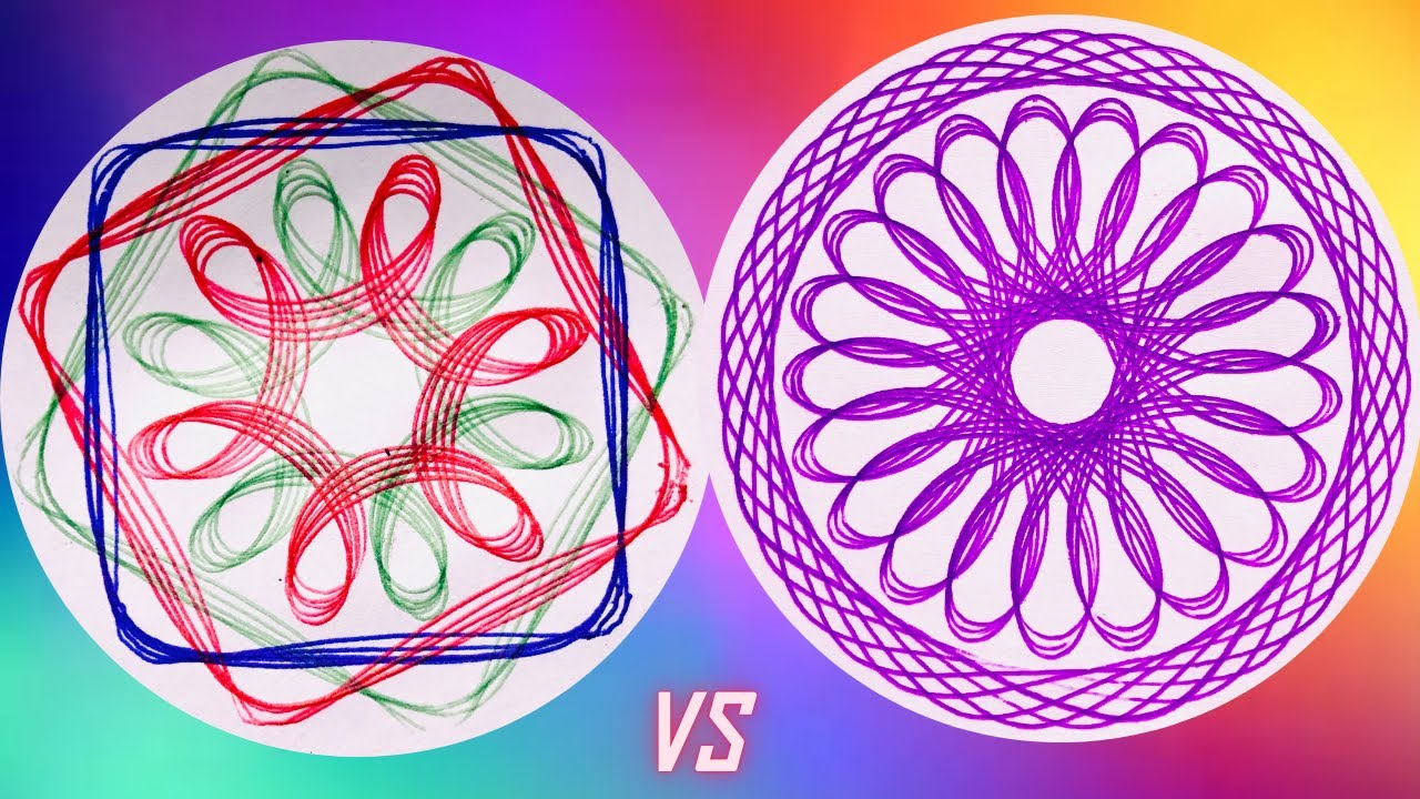 Spirograph design / Spirograph patterns / asmr satisfaction / perfect spirograph / satisfaction