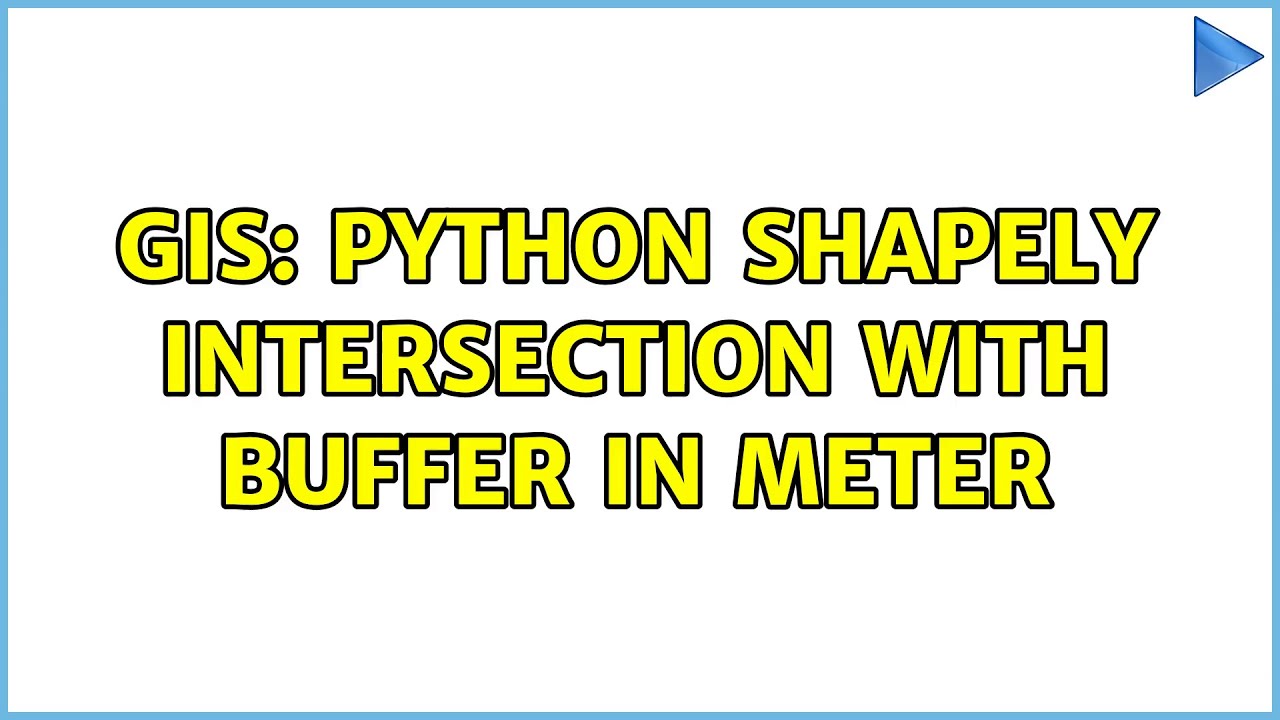 GIS: Python shapely intersection with buffer in meter (2 Solutions!!)