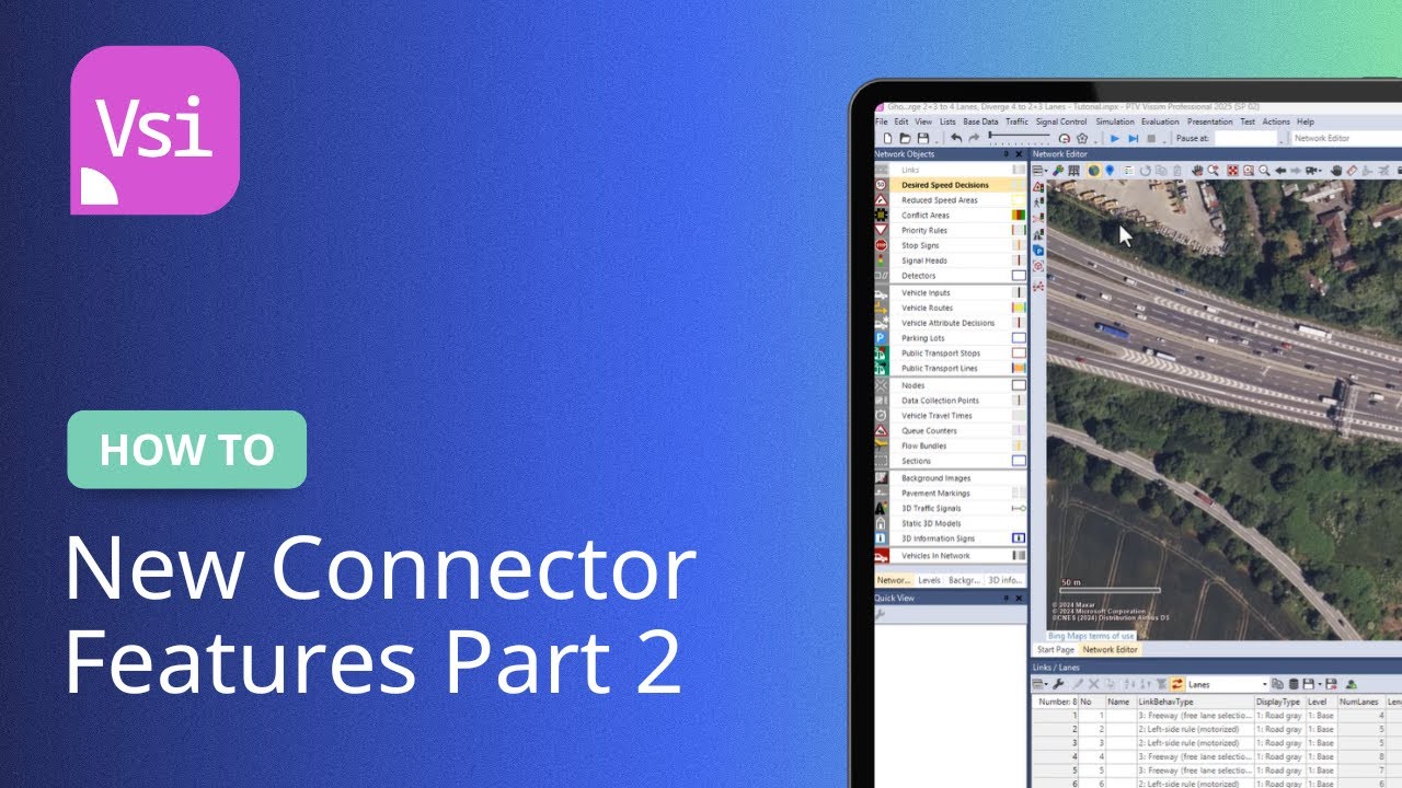 New Connector Features Pt. 2 | PTV Vissim | Tutorial