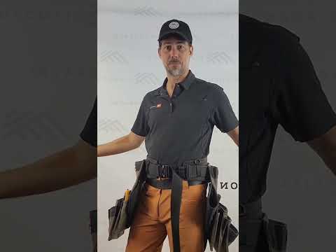 Hook & Loop Pants Belt will keep your toolbelt from slipping throughout the day #shorts