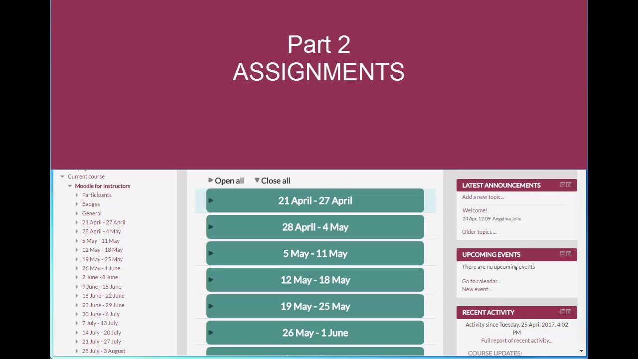 Moodle for Instructors - Part 2 Grading an Assignment