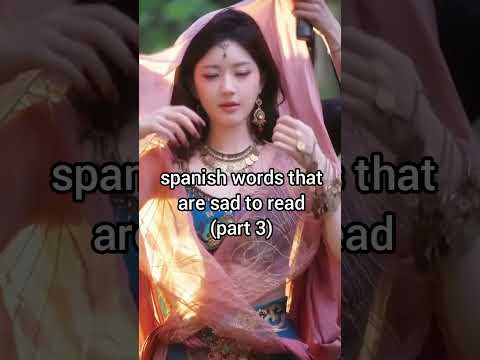 spanish words that are sad to read #shorts