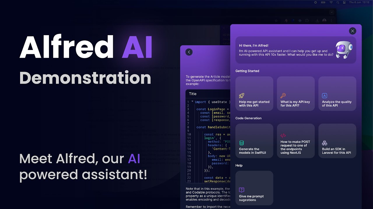 Alfred - An AI-powered integration assistant for your API documentation