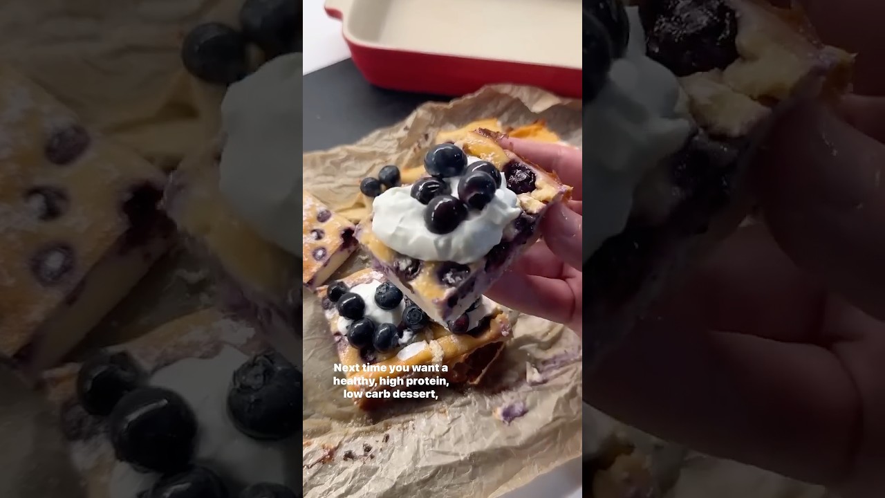 HIGH PROTEIN CHEESECAKE SQUARES