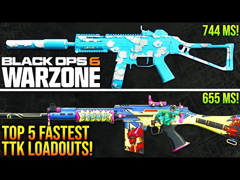 WARZONE: New TOP 5 BEST TTK META LOADOUTS After Update! (WARZONE Fastest TTK Weapons)